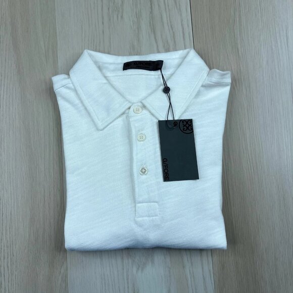 G/FORE | Shirts | Nwt Gfore Mens White Short Sleeve Slim Fit Clubhouse ...